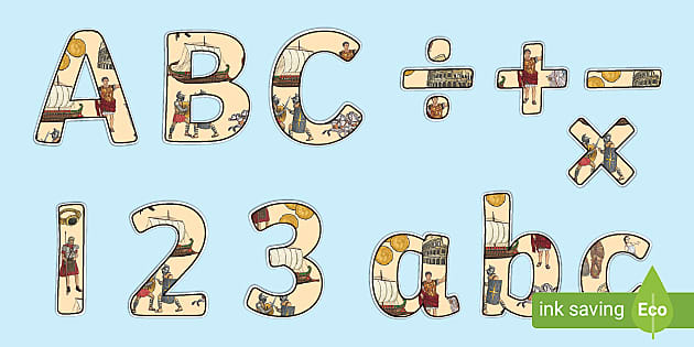 Roman Themed Lettering - Teaching Resources (teacher made)
