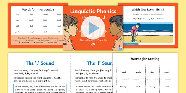 Northern Ireland Linguistic Phonics Stage 5 and 6 Phase 3b, 'l' Sound