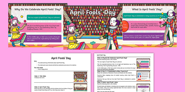 April Fools' Day Whole School Assembly Pack (teacher made)