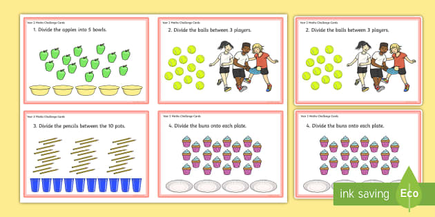 Year 2 Division Challenge Cards Teacher Made 