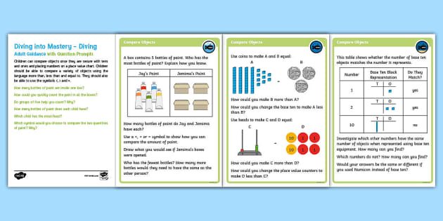 Year 2 DIM: Step 12 Compare Objects Activity Cards - Twinkl