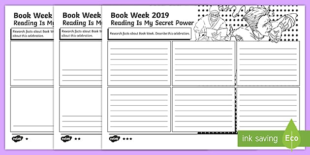 CBCA Book Week Writing Frames (Teacher-Made) - Twinkl