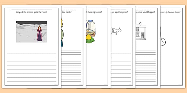 Princess Themed Creative Writing Prompt Question Writing Frames