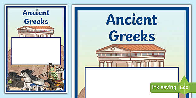 Ancient Greece Book Cover (teacher made) - Twinkl