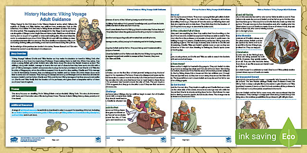 'History Hackers: Viking Voyage' Adult Guidance - Twinkl