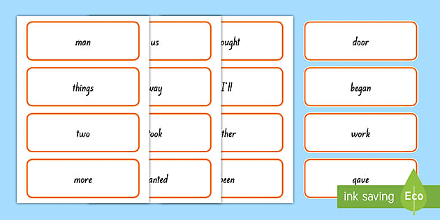New Zealand Orange High Frequency Words (teacher made)