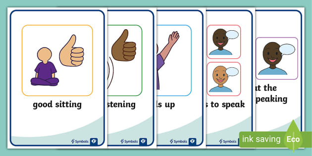 Twinkl Symbols: Good Listening Display Posters - Twinkl
