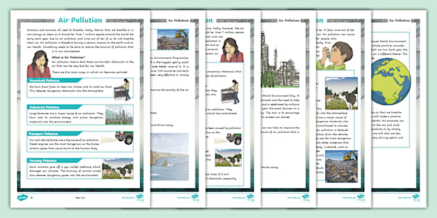 LKS2 World Environment Day Air Pollution Reading Comp.