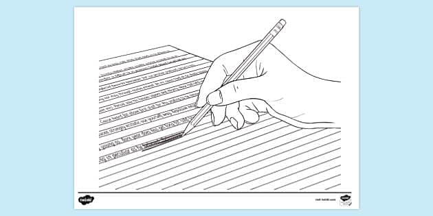 FREE! - Writing Scored Out Colouring Sheet | Colouring Sheets
