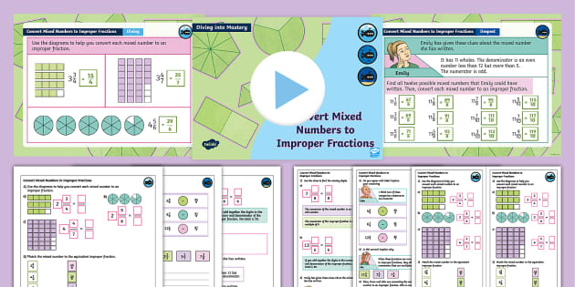 Y4 DiM Step 7 Convert Mixed Numbers To Improper Fractions y4-dim-step-7-convert-mixed-numbers-to-improper-fractions