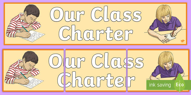 Our Class Charter Display Banner (teacher made) - Twinkl