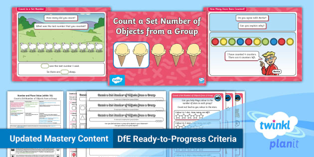 👉 Y1 Count Objects Place Value Within 10 Planit Maths Lesson 3