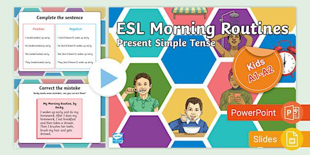 ESL Morning Routines (صُمم من قبل مُختصّين)