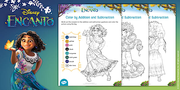 Encanto: Color by Addition and Subtraction Within 20