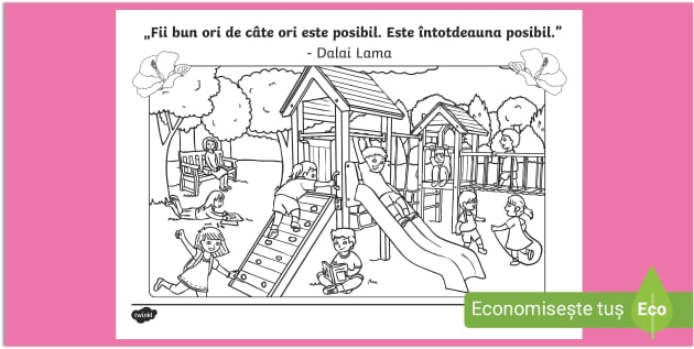 Fii bun ori de câte ori este posibil – Desen de colorat