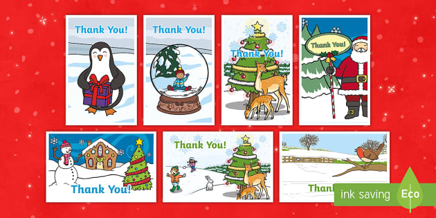 Holiday Thank You Cards (teacher made)
