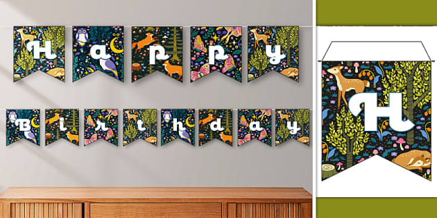 Enchanted Forest Party Bunting | Twinkl Party - Twinkl
