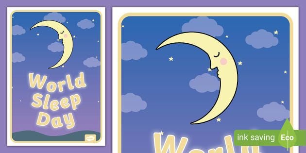 World Sleep Day Display Poster Teacher Made Twinkl