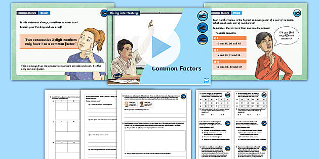 👉 White Rose Maths Supporting Year 6 Common Factors