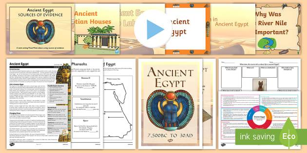 CfE Second Level Ancient Egypt IDL Resource Pack - Twinkl