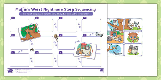 Muffin's Worst Nightmare Story Sequencing Activity