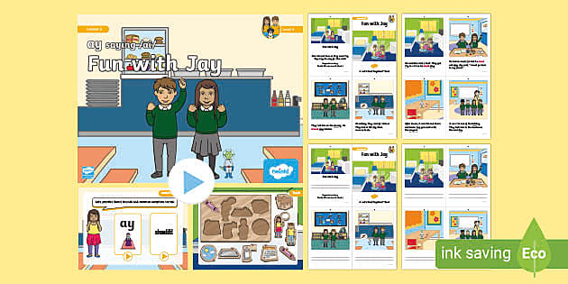 'ay' saying /ai/ Lesson Pack - Level 5 Week 1 Lesson 5