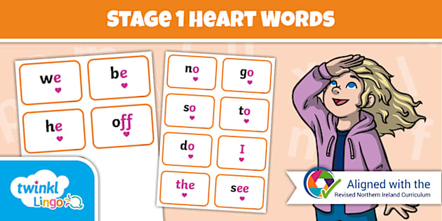 Stage 1 Heart Words
