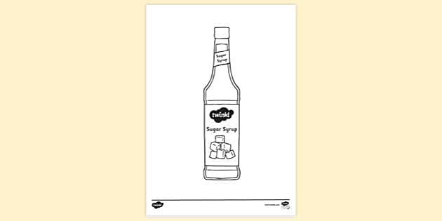 FREE! - Sugar Syrup Colouring Sheet | Colouring Sheet