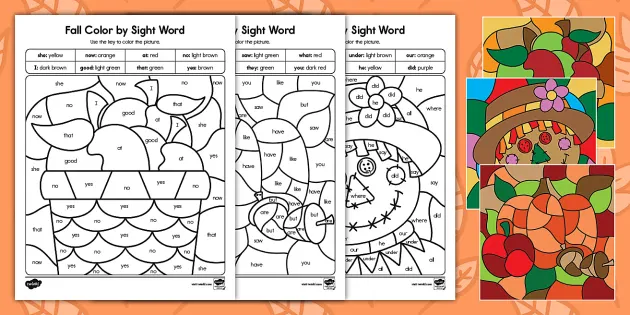 Fall Color By Number