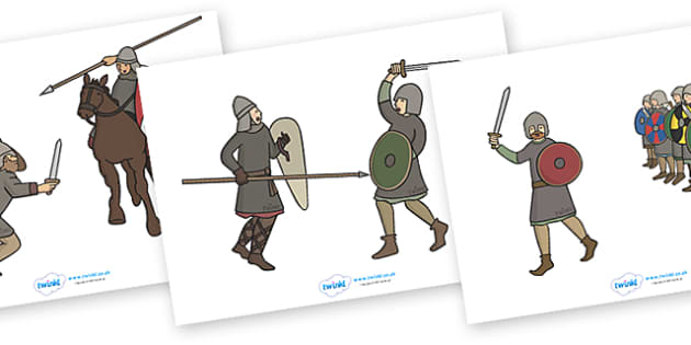 The Battle of Hastings Story Cut Outs (teacher made)