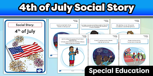4th of July Social Story for Special Education