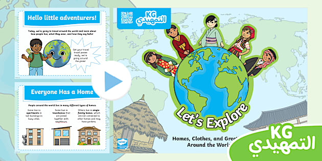 EYFS Explore the World PowerPoint | Homes, Clothes & Greetings Around the
