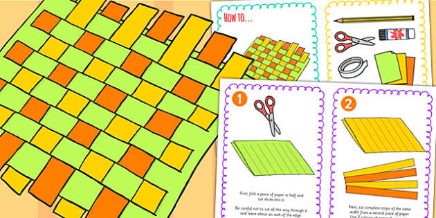 Paper Weaving Craft Instructions - paper craft, craft, art