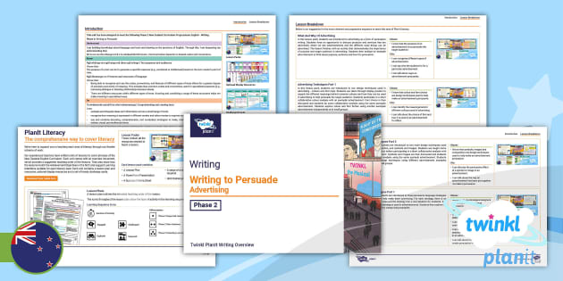 FREE! - Phase 2 Writing to Persuade Advertising: Unit Overview