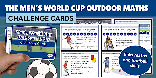 The Men's World Cup Outdoor Maths Challenge Cards