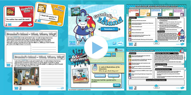 FREE! - Grandad's Island Whole-Class Guided Reading Pack 1 [Year 2]