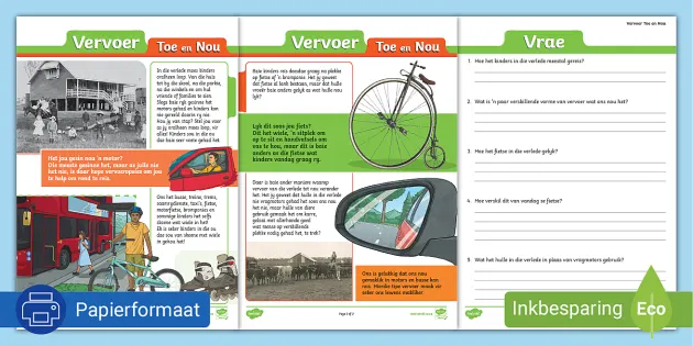 Verskillende Tipe Vervoer Powerpoint (Teacher-Made) Twinkl, 42% OFF