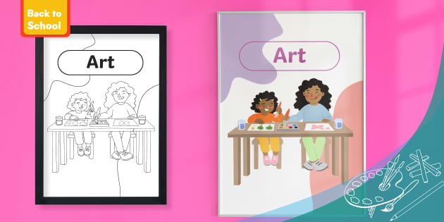 Art Subject Classroom Sign Poster | Twinkl Art Gallery