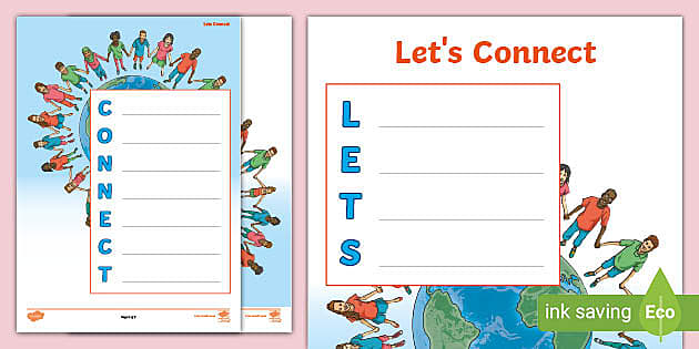 Children's Mental Health WeekLet's Connect Acrostic Poem