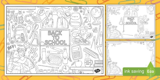 Back to School Doodle Pages | Second Level | CfE | Twinkl