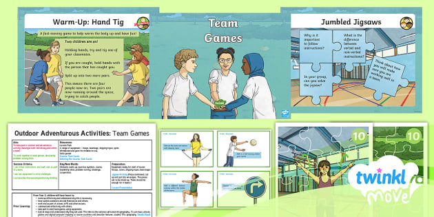 OAA: Team Games - Year 4 PE Lesson (teacher made) - Twinkl