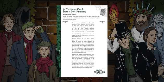 A Christmas Carol: Stave 5 Plot Summary Annotation Sheet A Christmas Carol: Stave 5 Plot Summary Annotation Sheet