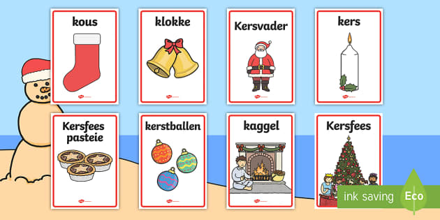 Kersfees vertoon plakkate (teacher made)