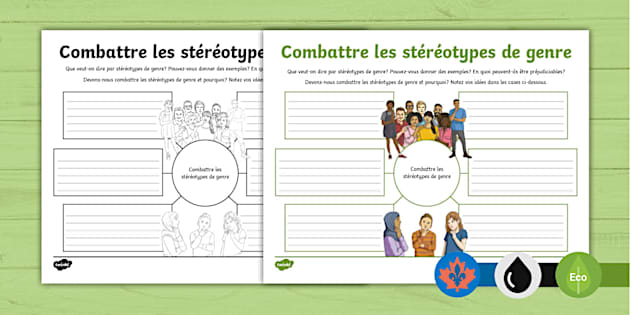 Challenging Gender Stereotypes Mind Map French - Twinkl