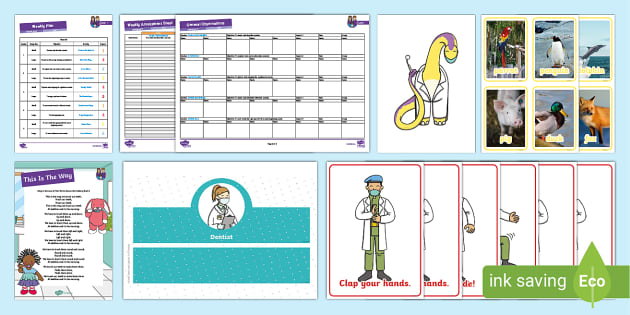 Phonics Level 1 Week 18 - Dentist Weekly Lesson Pack