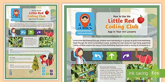 KS1 Little Red Coding Club Art and Design Teaching Ideas