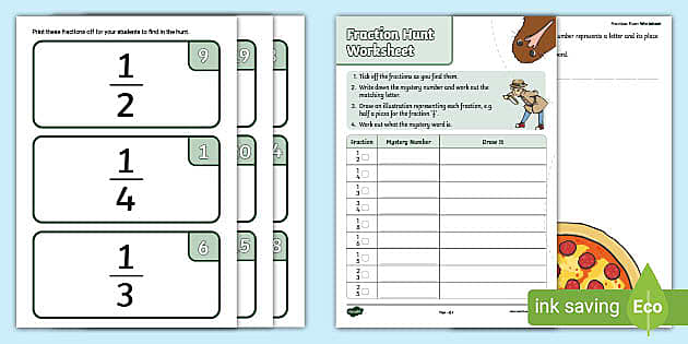 Stage 5 NZ Fractions Hunt (Teacher-Made) - Twinkl