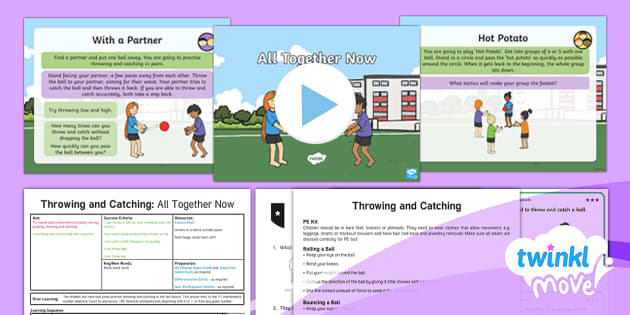 👉 Multi-Skills KS1: Year 1 Throwing and Catching: Lesson 4