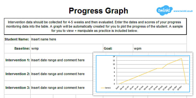 Progress Graph Creator (teacher made)