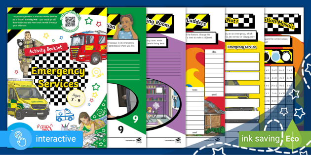 Emergency Services GAM and Activity Booklet (Ages 7 - 9)